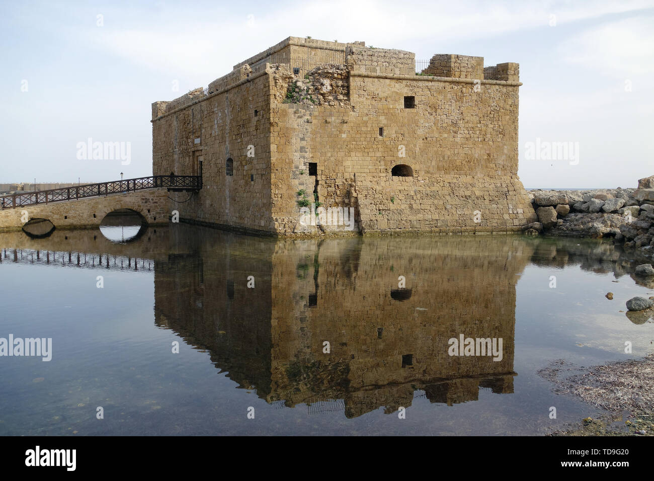 Paphos castle (fort) in paphos harbour kato paphos, Paphos, Cyprus ...