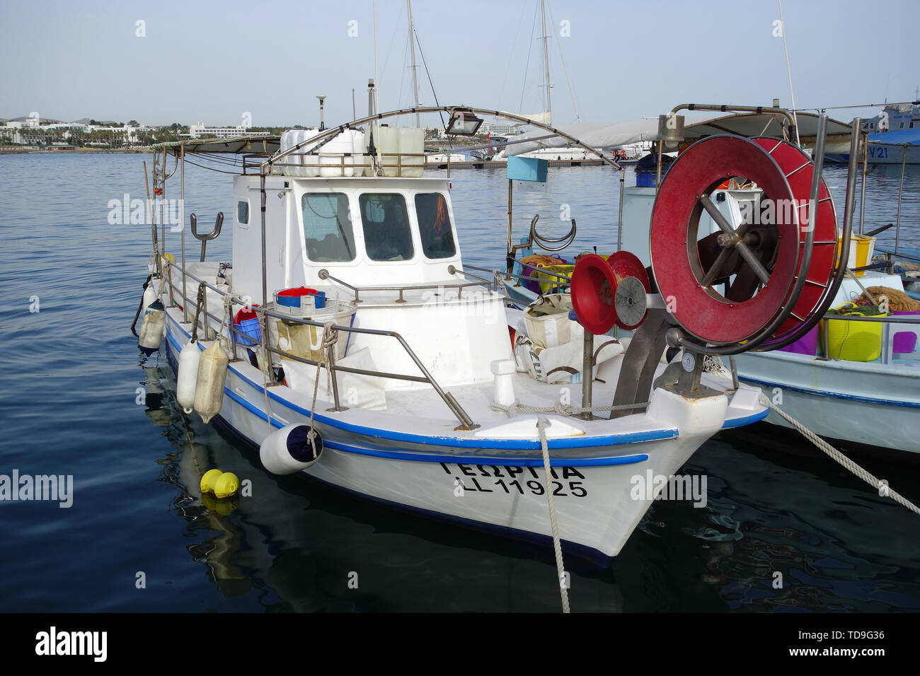 Fishing boats in the harbor, Paphos, Cyprus, Europe Stock Photo - Alamy