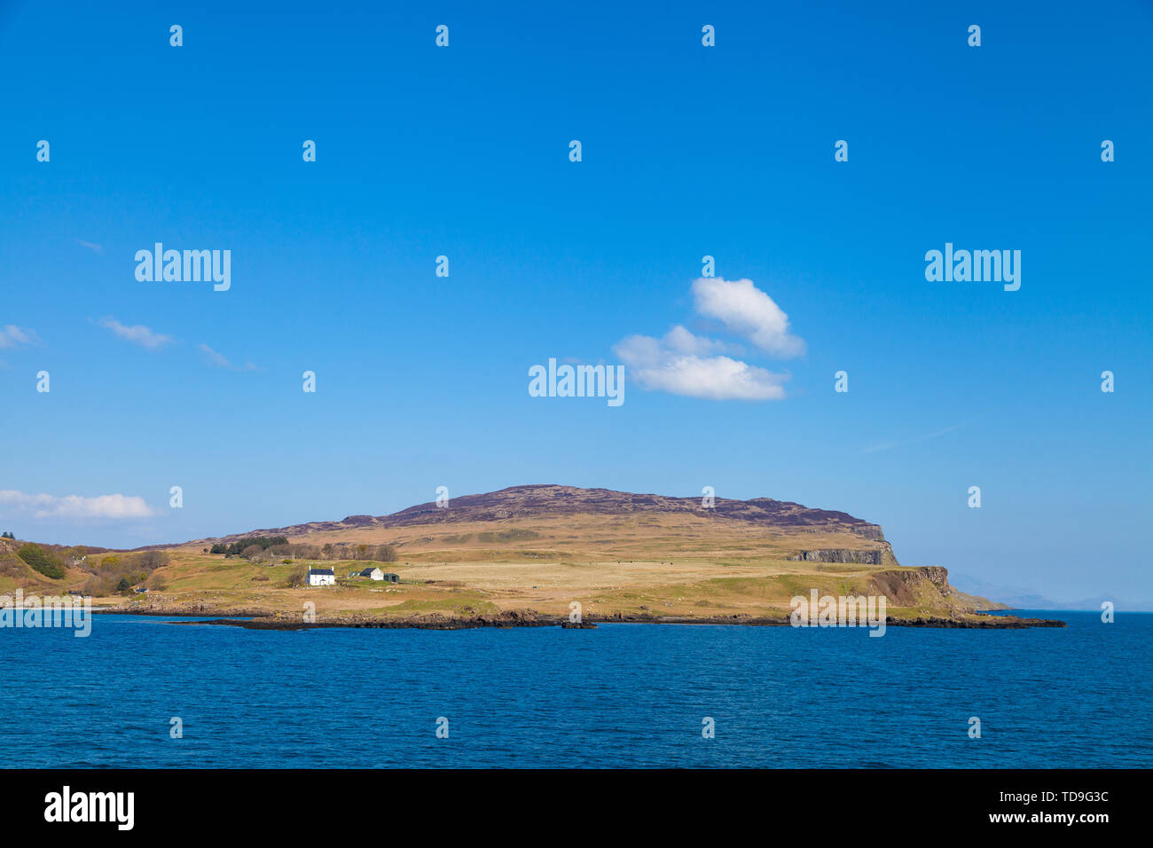 Approaching the Isle of Eigg on a Calmac ferry Scotland Stock Photo - Alamy