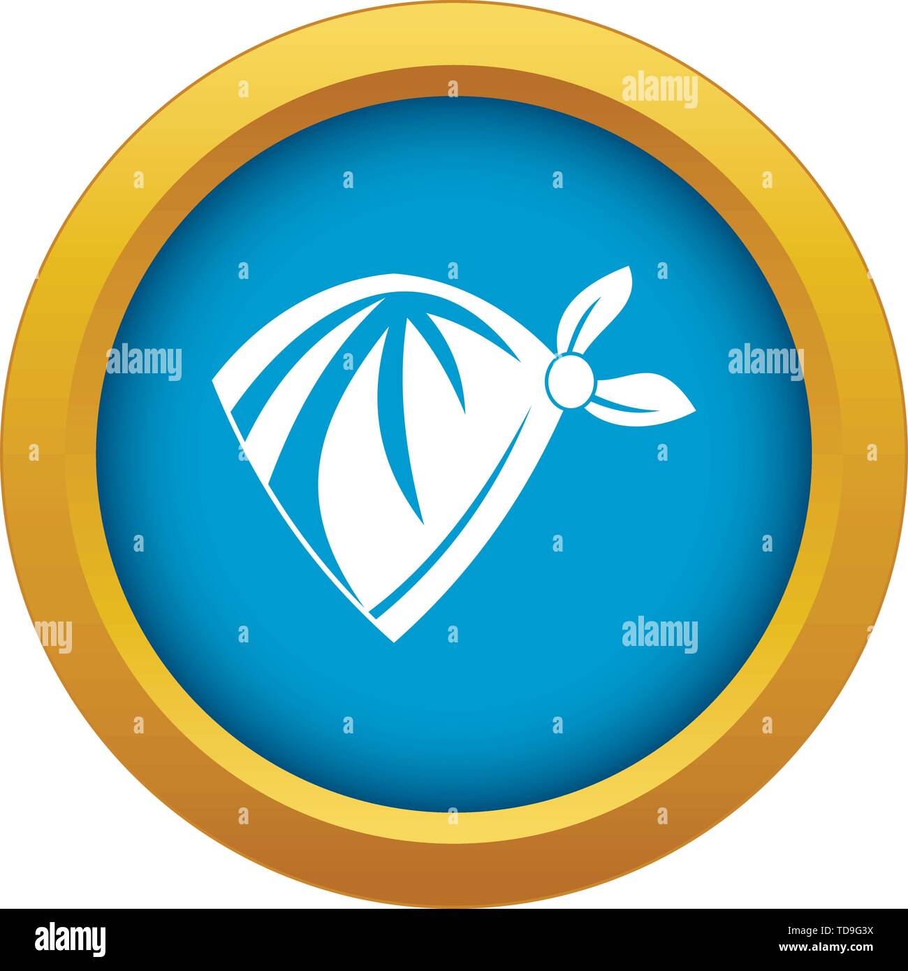 Cowboy neckerchief icon blue vector isolated Stock Vector Image & Art ...