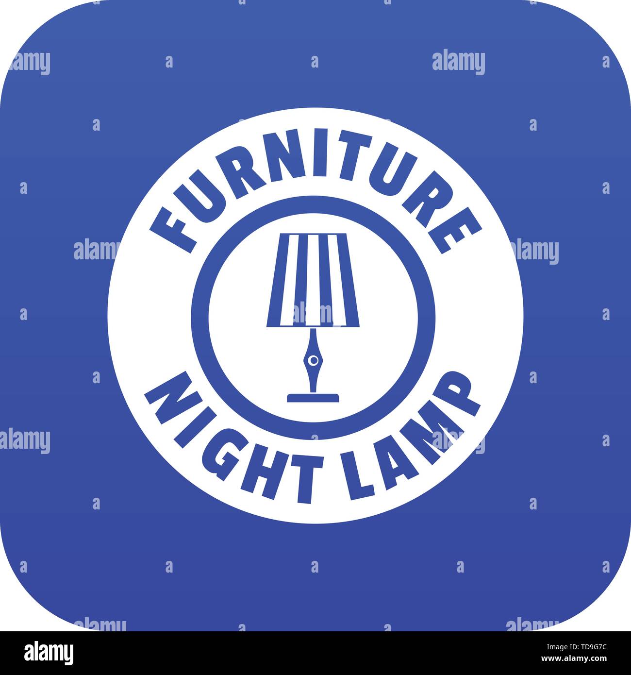 Night lamp icon blue vector Stock Vector Image & Art - Alamy