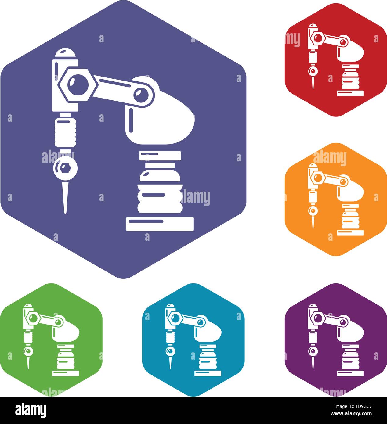 Drilling machine icon, simple style Stock Vector Image & Art - Alamy