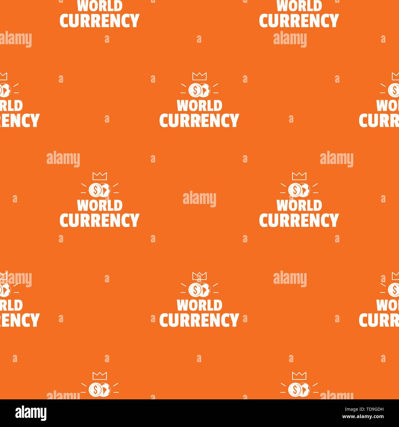 World currency pattern vector orange Stock Vector Image & Art - Alamy