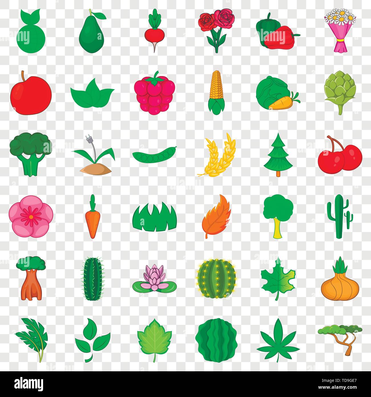 Environment icons set, cartoon style Stock Vector Image & Art - Alamy