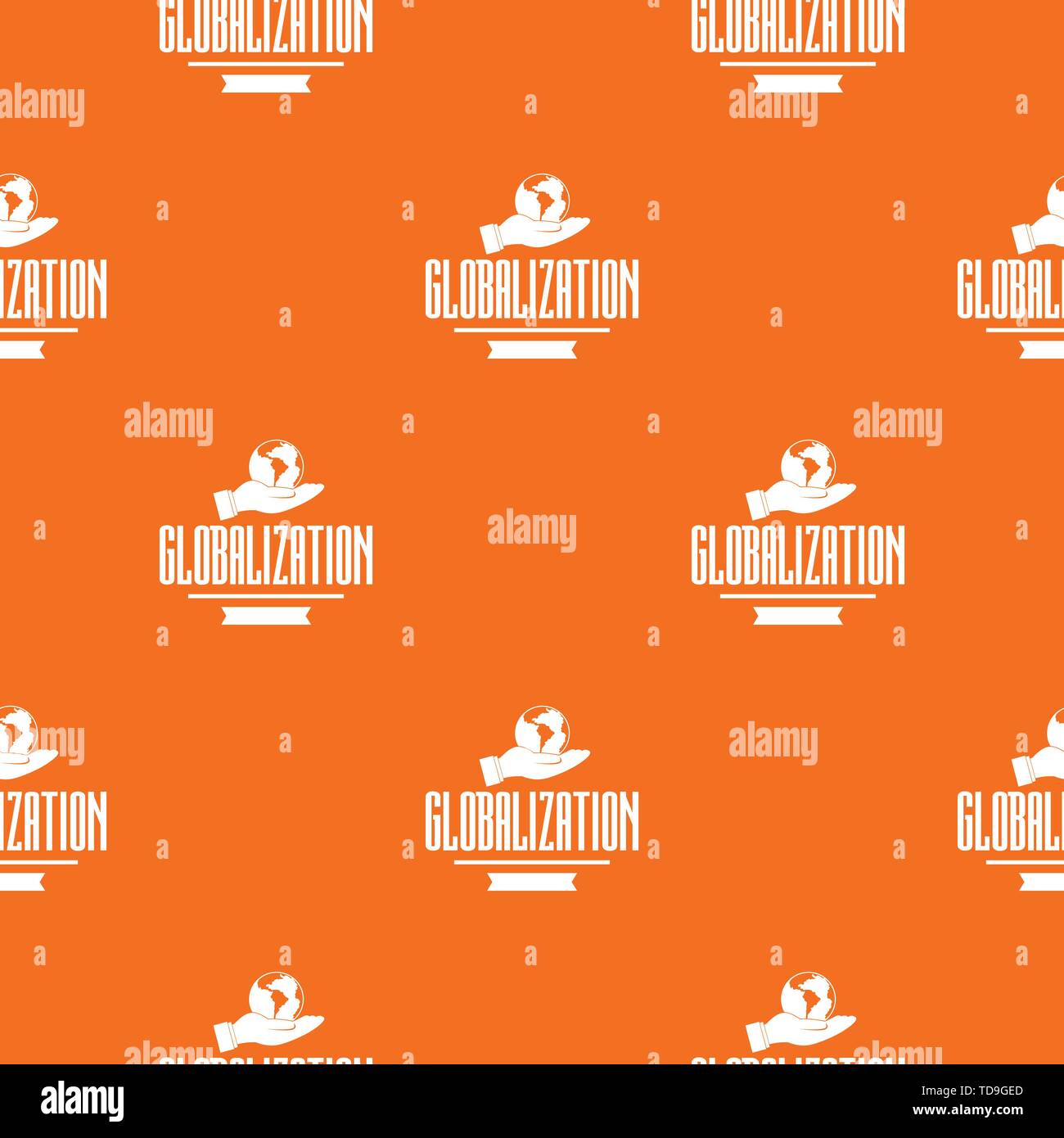 Web globalization pattern vector orange Stock Vector Image & Art - Alamy