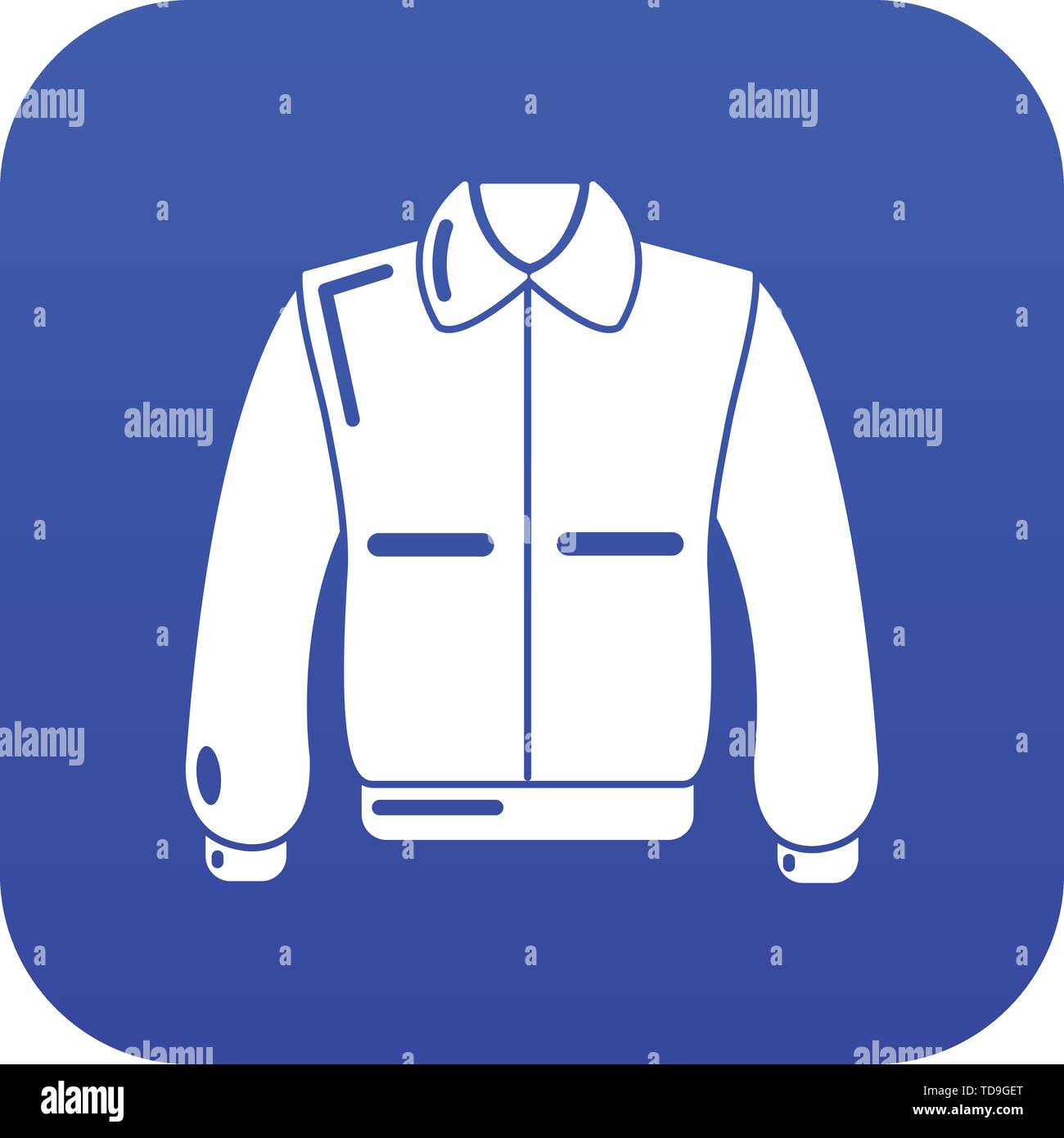 Varsity jacket icon blue vector Stock Vector Image & Art - Alamy