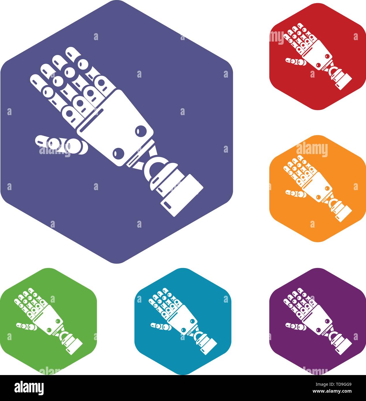 Robot arm icon, simple style Stock Vector Image & Art - Alamy