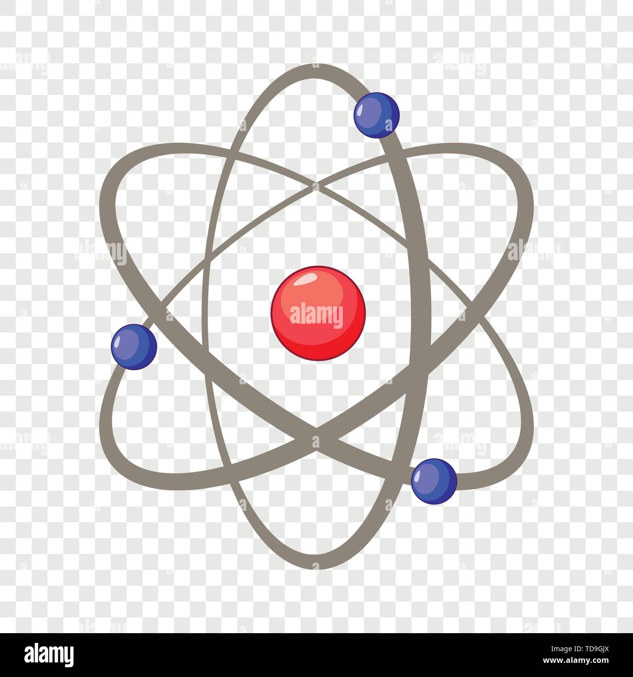 Atom icon, cartoon style Stock Vector Image & Art - Alamy