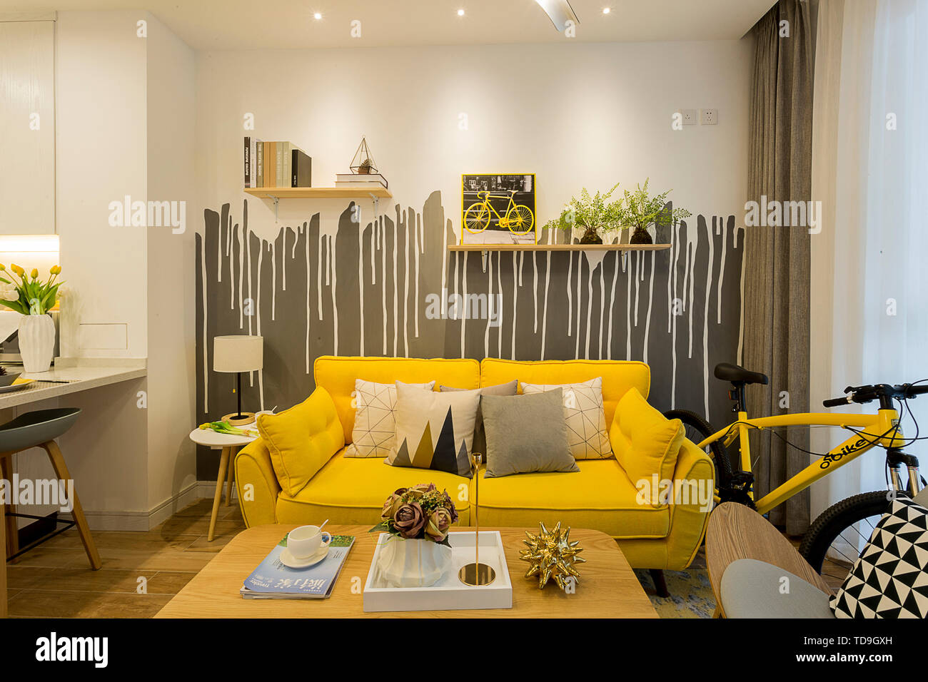 Interior design sample room contact V letter: Cheng730 Stock Photo - Alamy