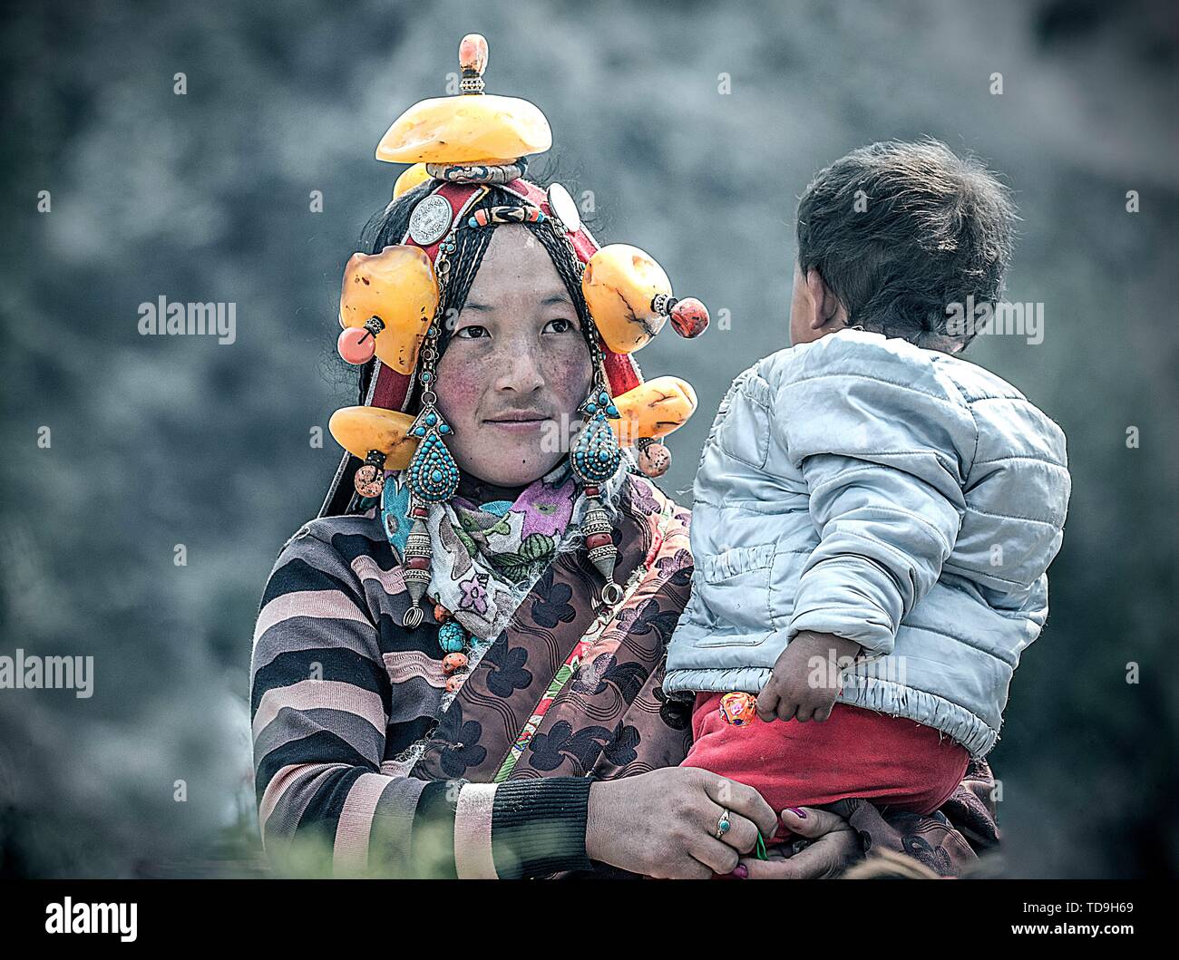 Tibet, Tibetan names, children, women, documentary humanities Stock ...