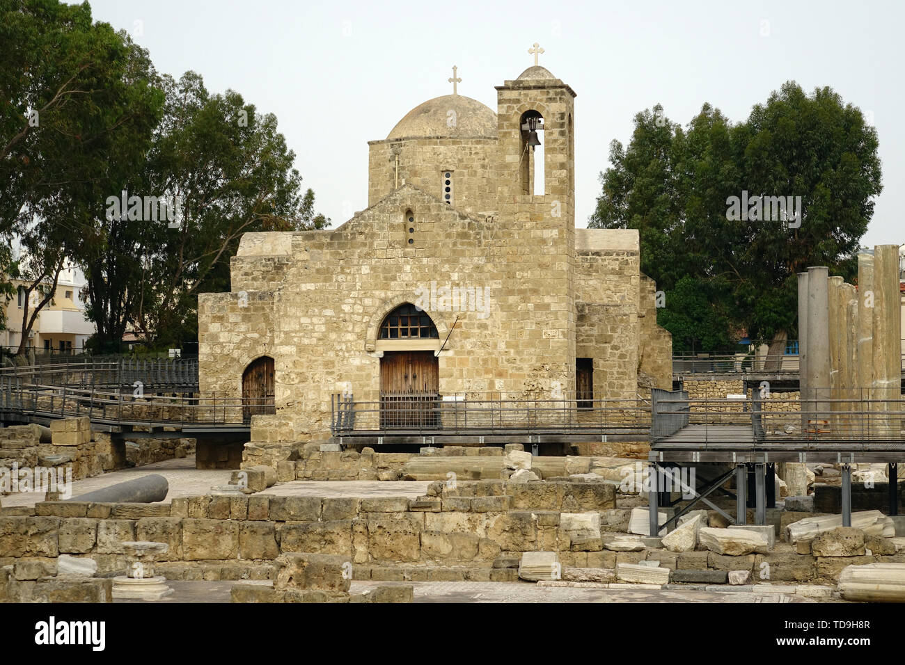 The Panagia Chrysopolitissa church was built in the 13th century ...