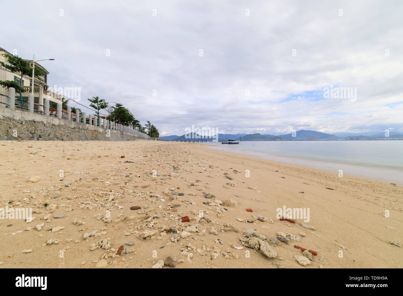 Beautiful beach in Sanya, Hainan, China Stock Photo - Alamy