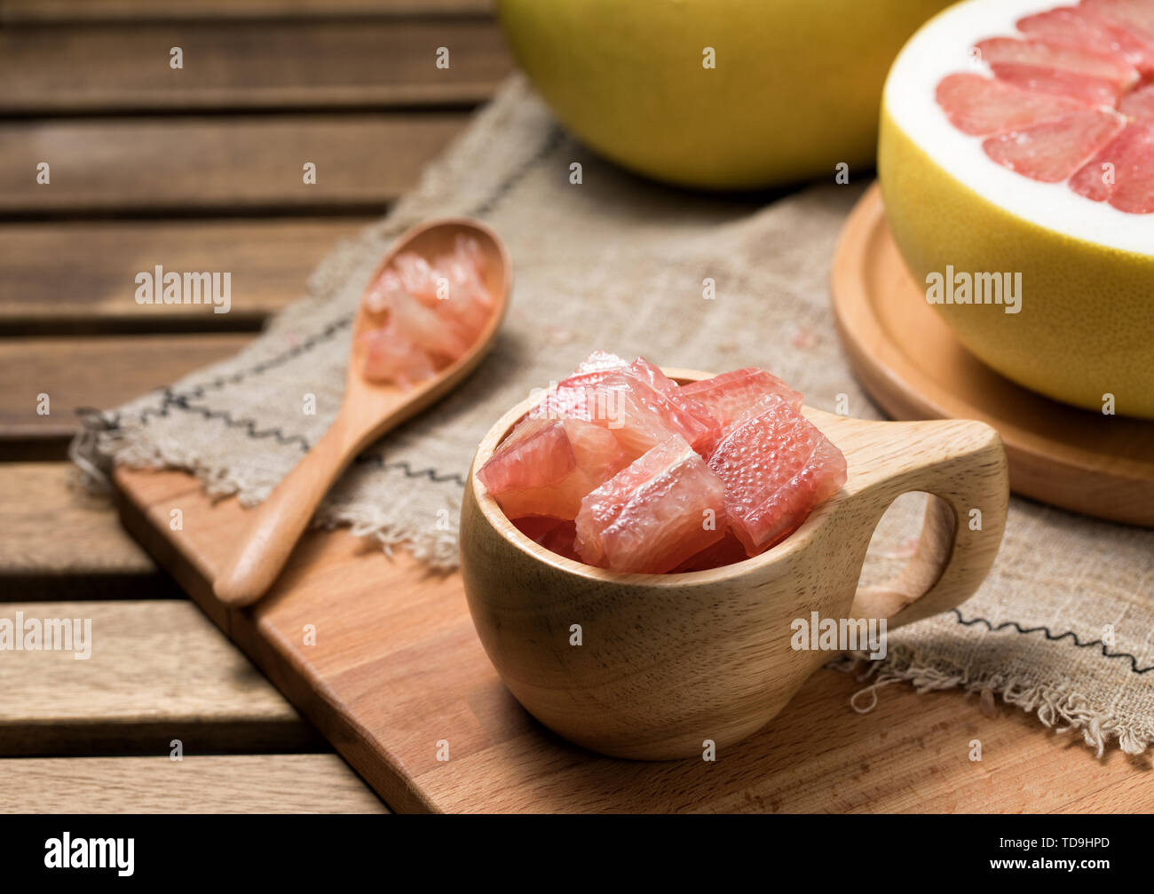 Pomelo meat hi-res stock photography and images - Alamy