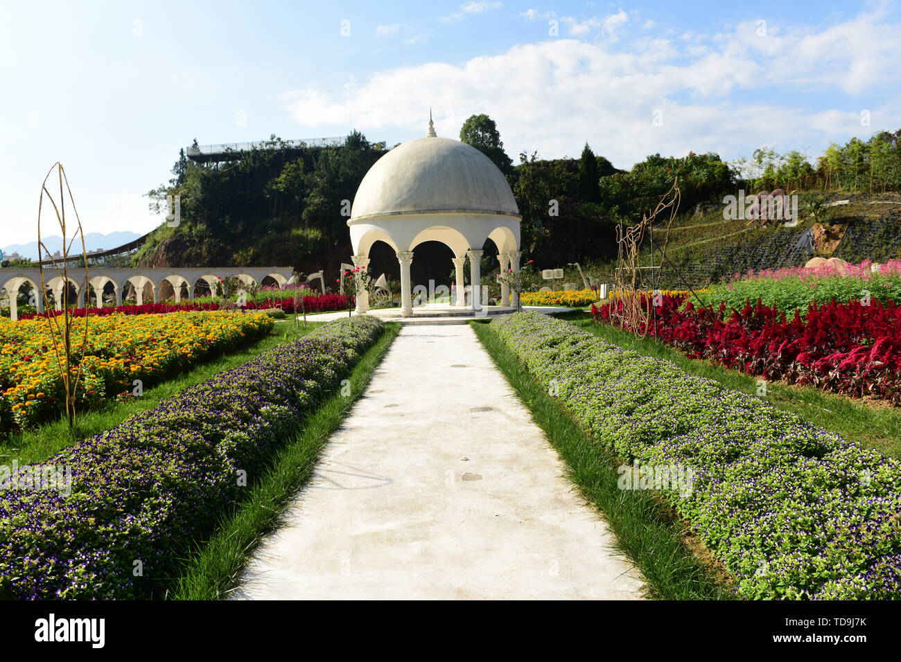 Flower Sea Promenade Stock Photo - Alamy