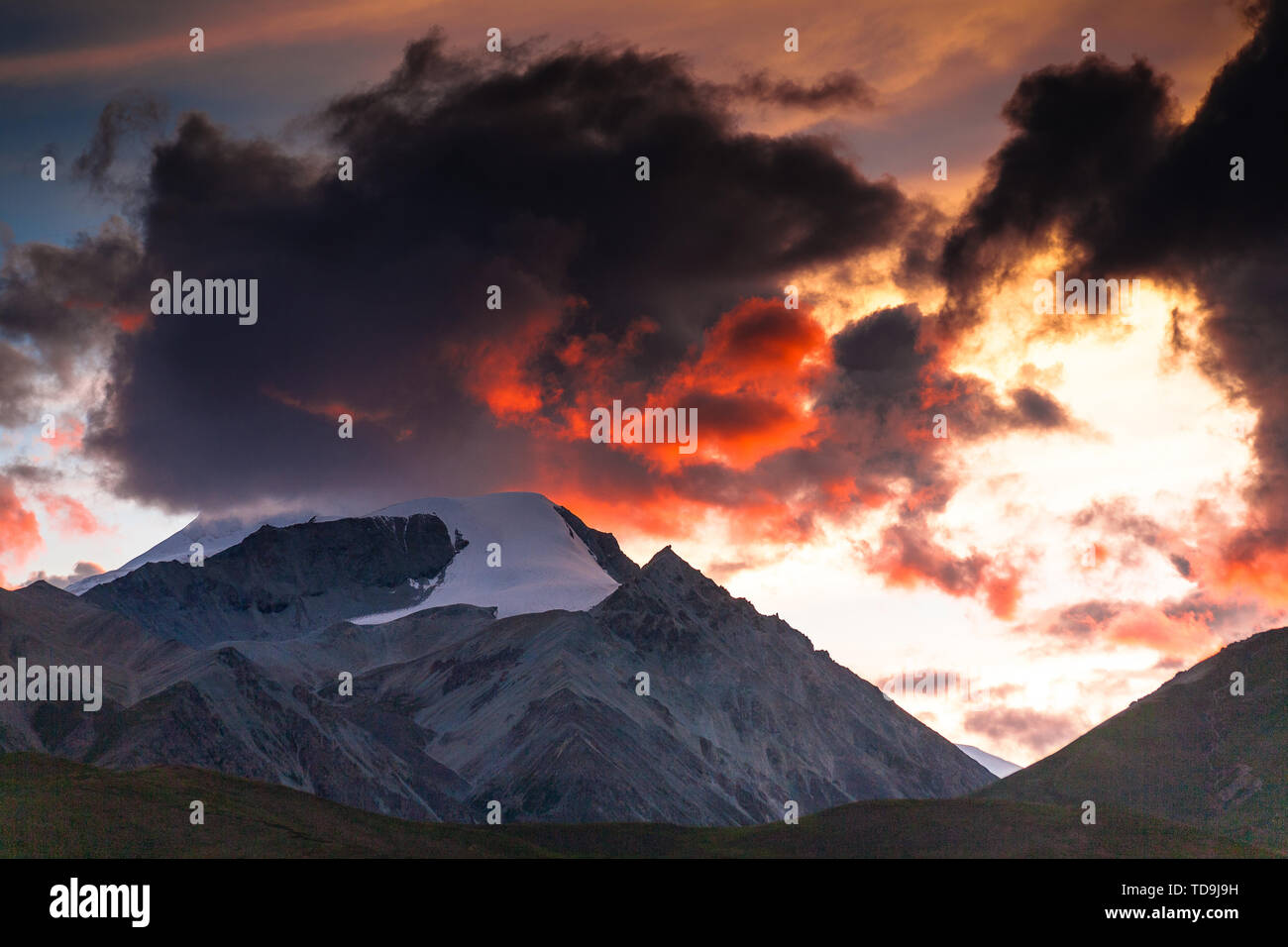 Summer, sunset, Mount Tangula Stock Photo - Alamy