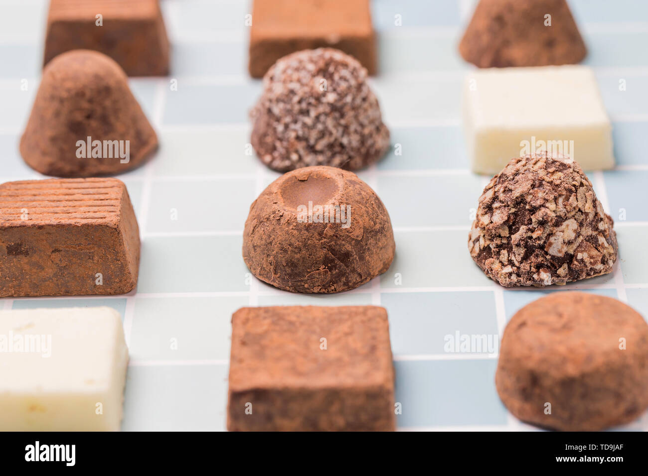 Different flavors of chocolate Stock Photo - Alamy