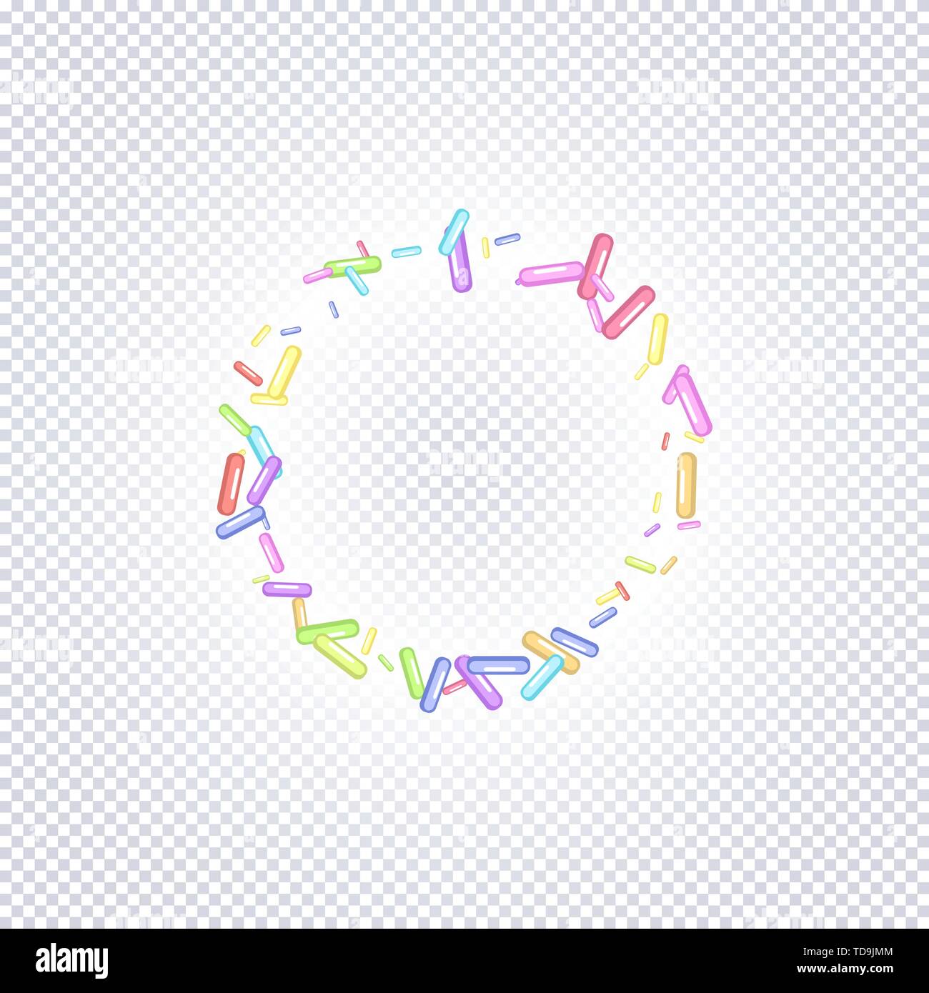 Sprinkles grainy frame on a transparent background Stock Vector Image ...