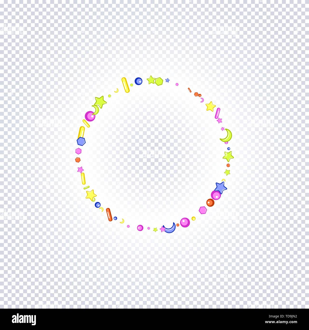 Sprinkles grainy frame on a transparent background Stock Vector Image ...