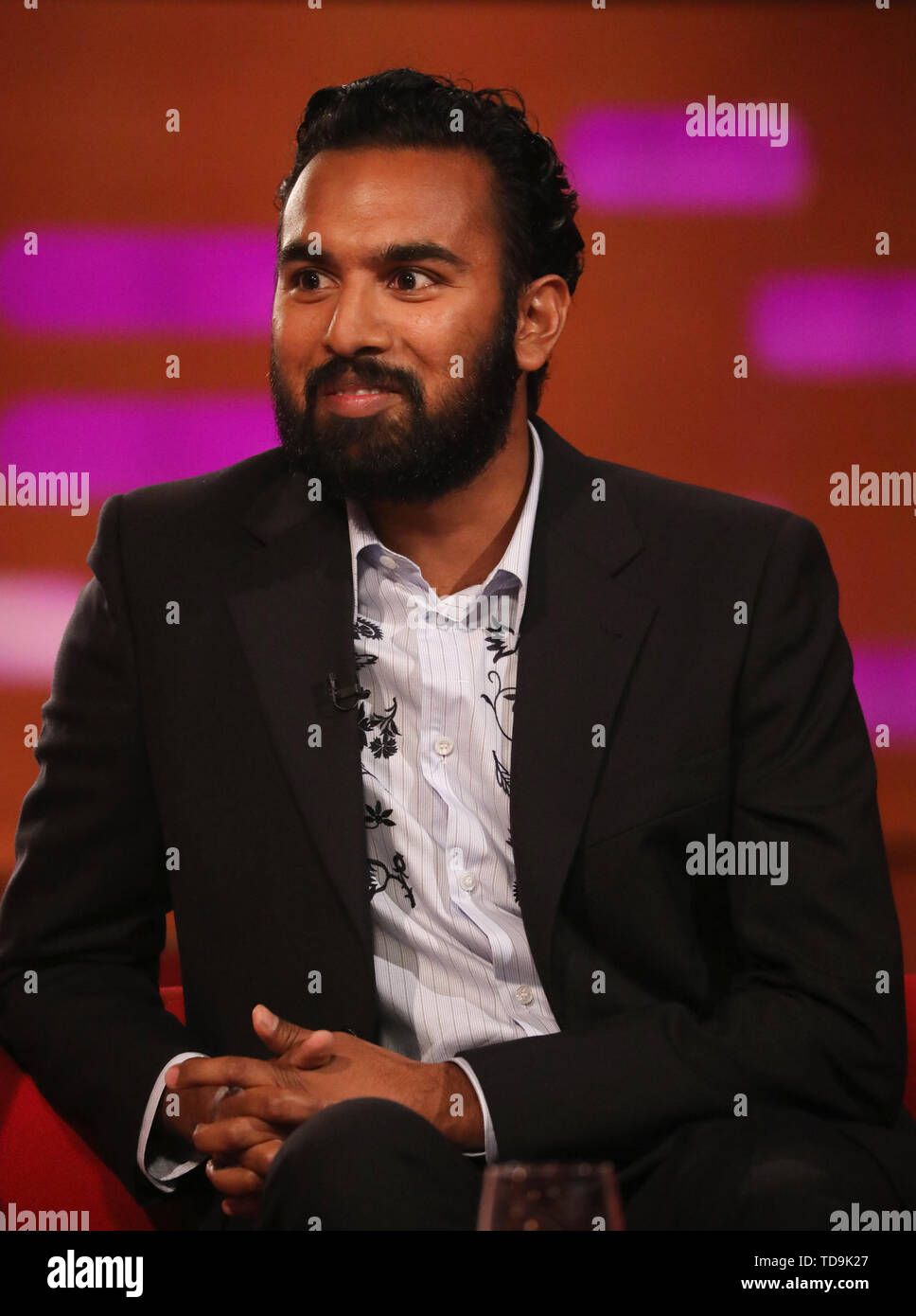 Himesh Patel during the filming for the Graham Norton Show at BBC ...