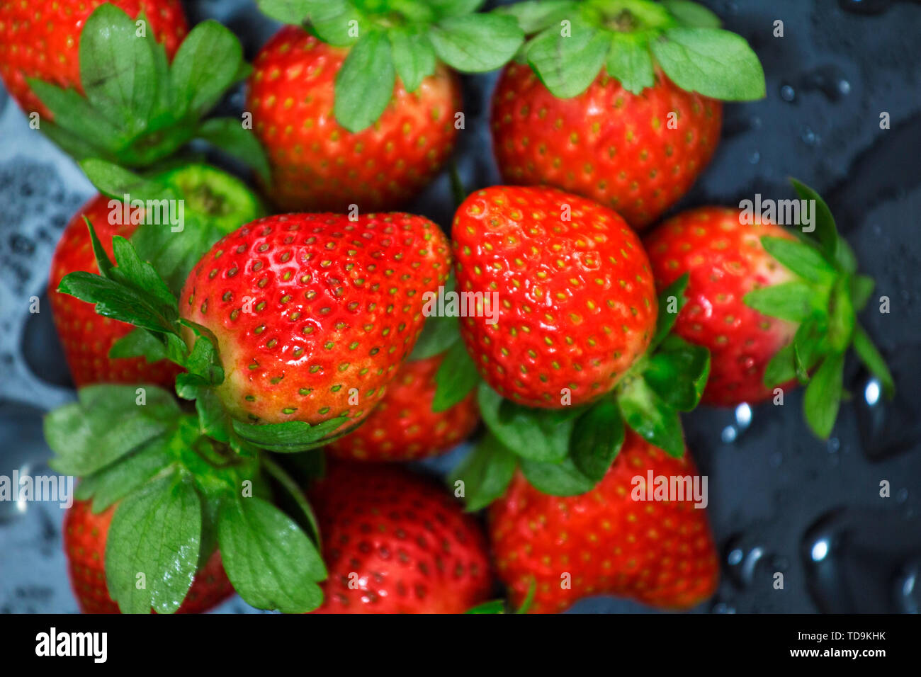 Strawberries, fruits and vegetables Stock Photo - Alamy