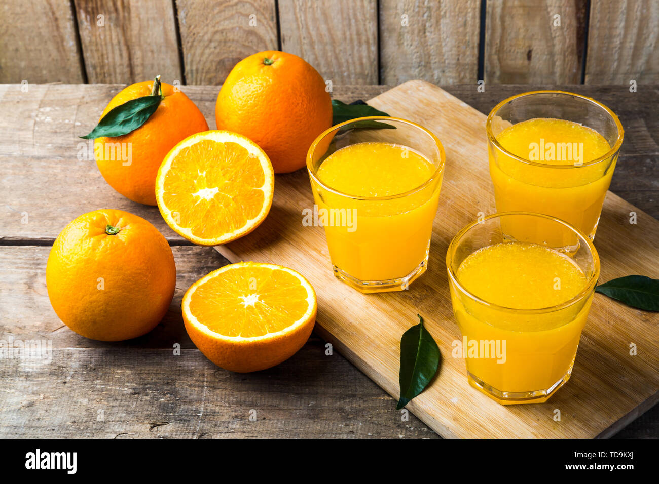 Fresh orange juice Stock Photo - Alamy