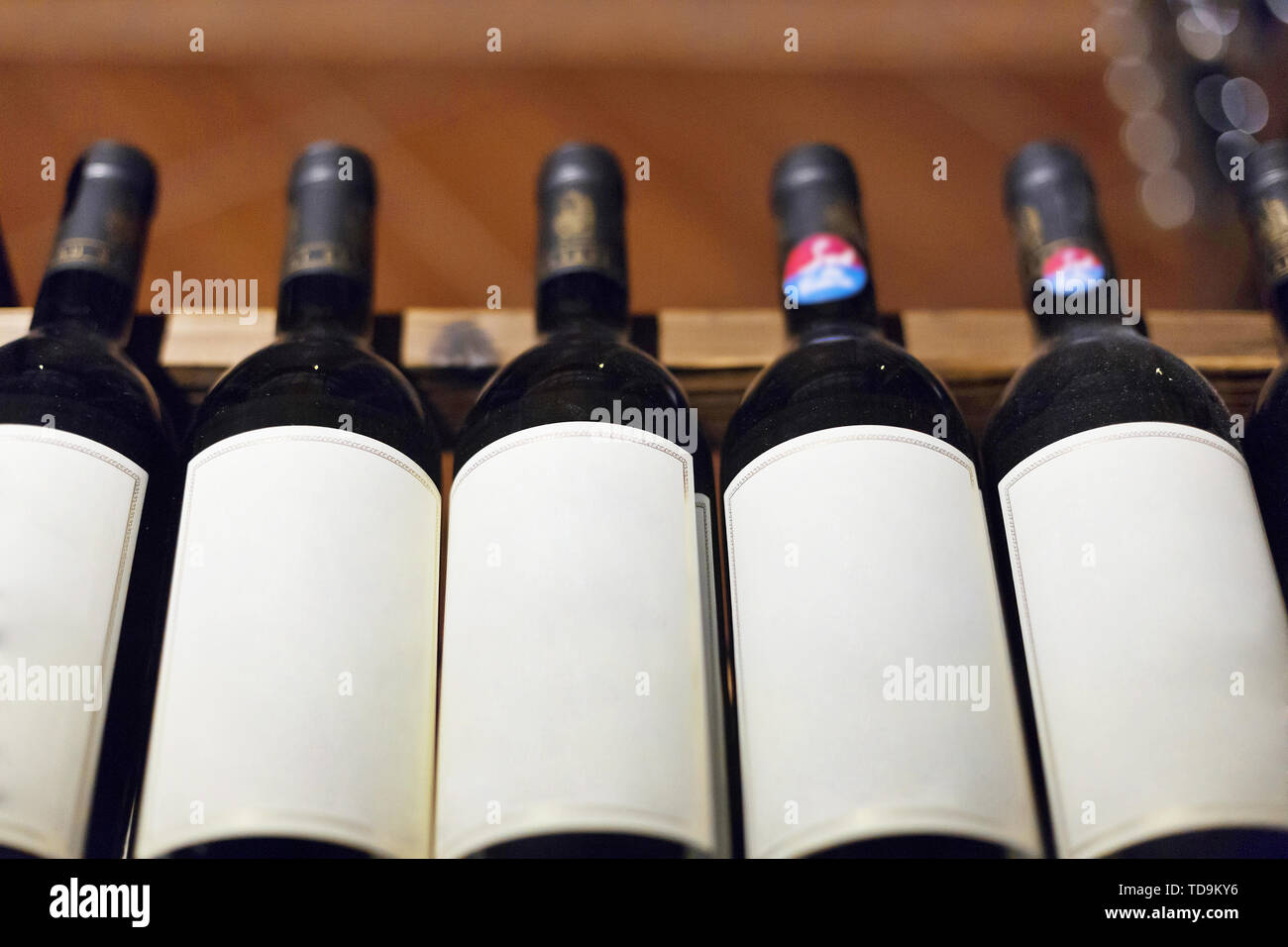 Wine cellar full of wine bottles Stock Photo - Alamy