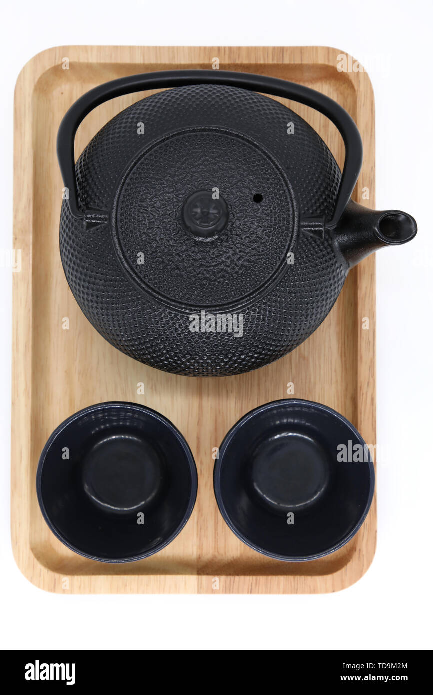 Handmade cast iron tea set Stock Photo - Alamy