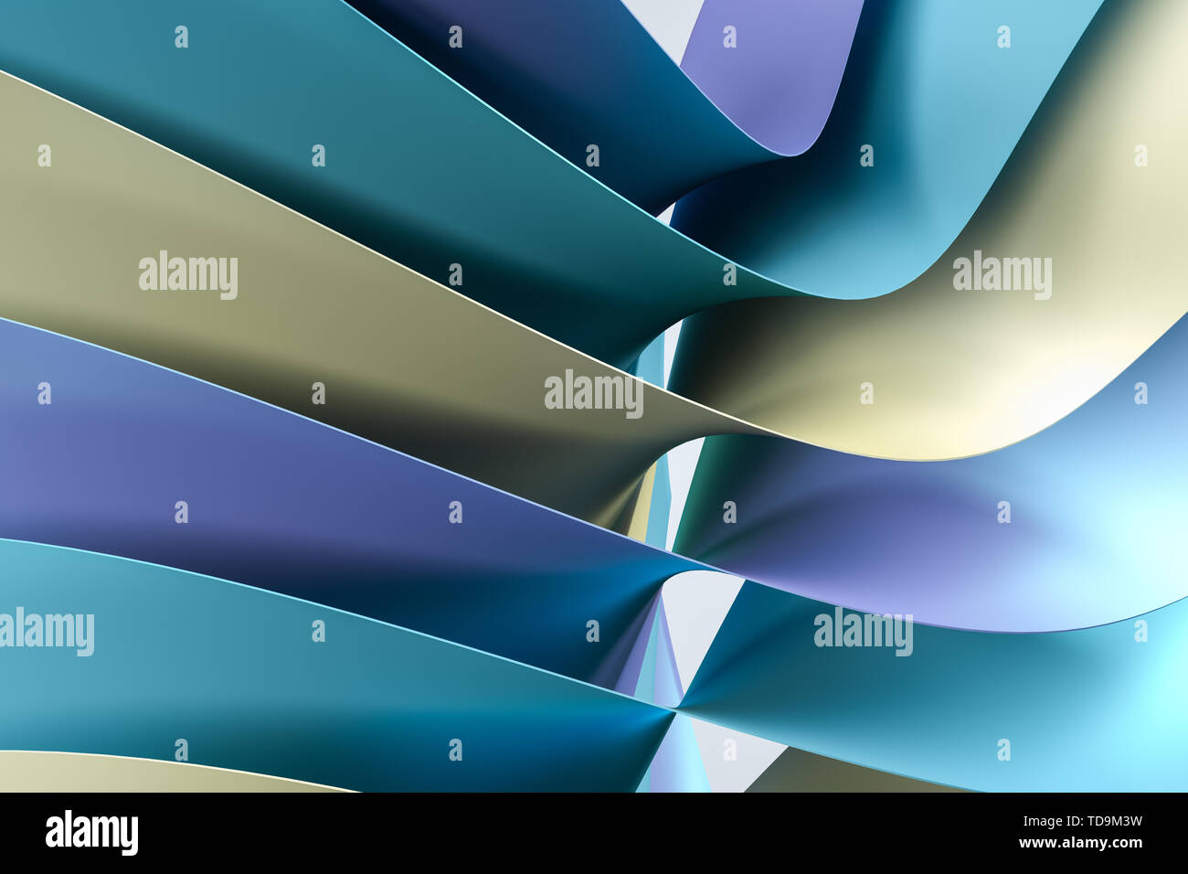 Three-dimensional rendering, color curved background Stock Photo - Alamy