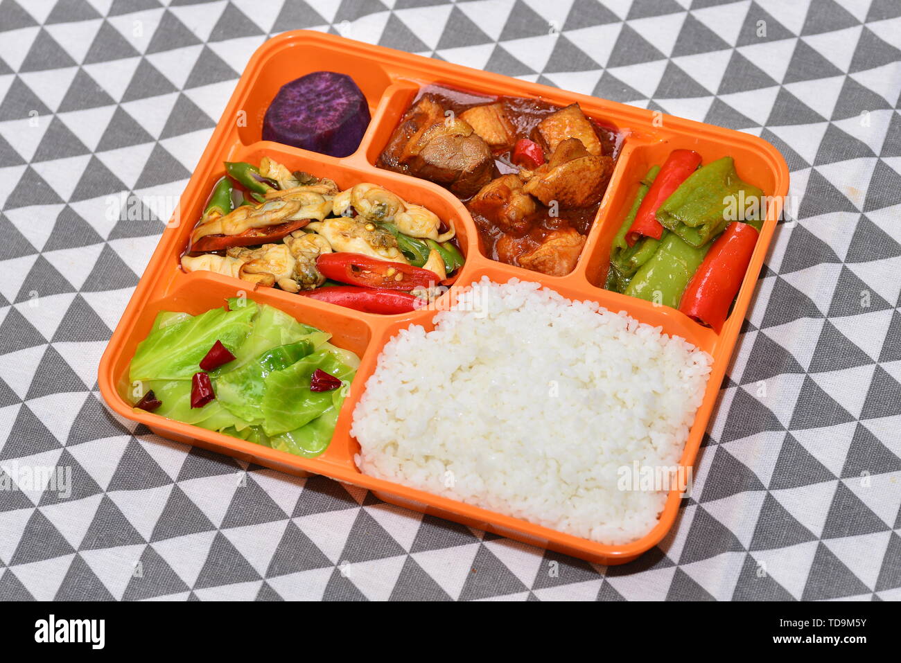 Fast food package, high-speed rail Stock Photo - Alamy