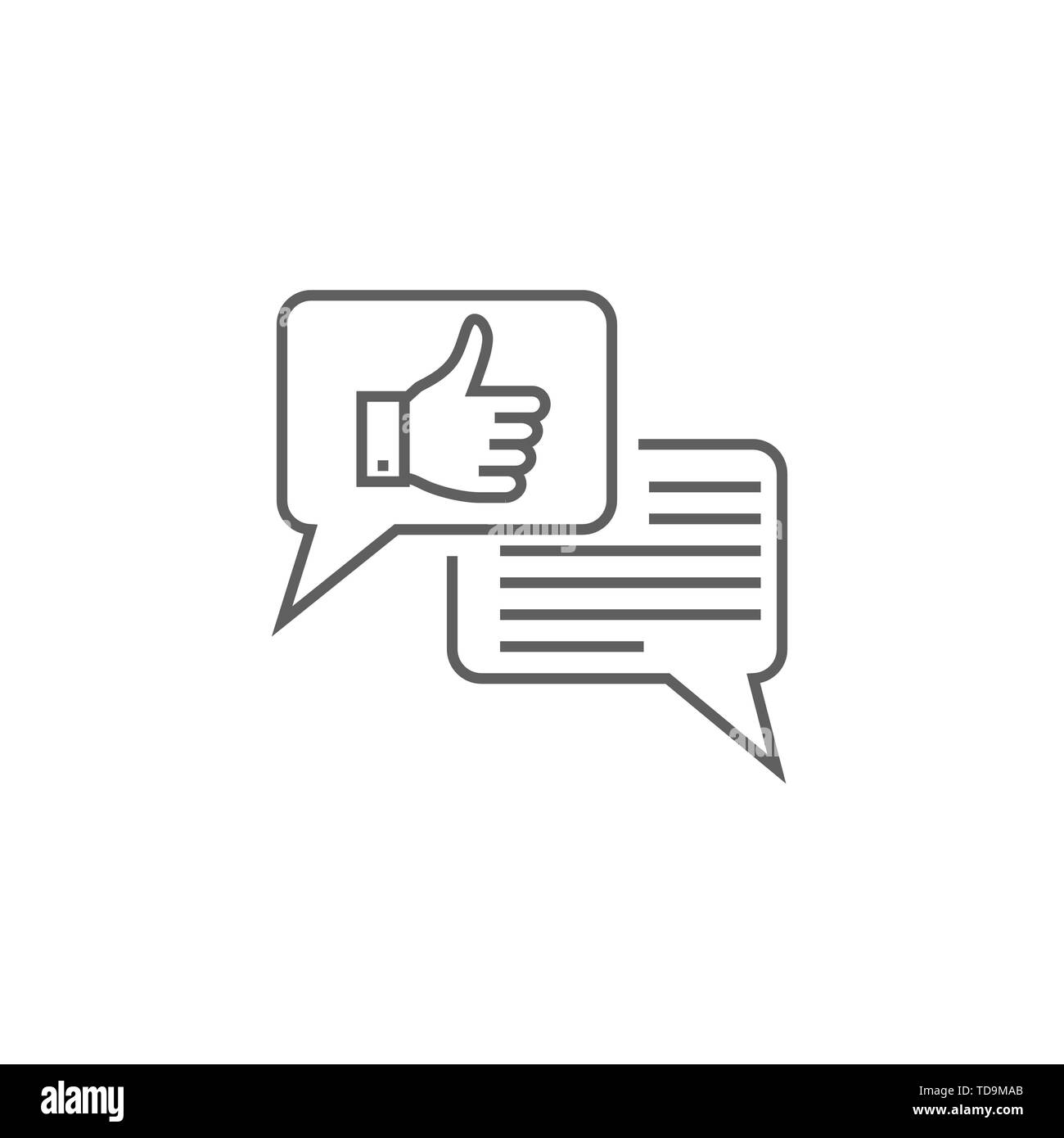 Social Engagement Line Icon Stock Vector Image & Art - Alamy