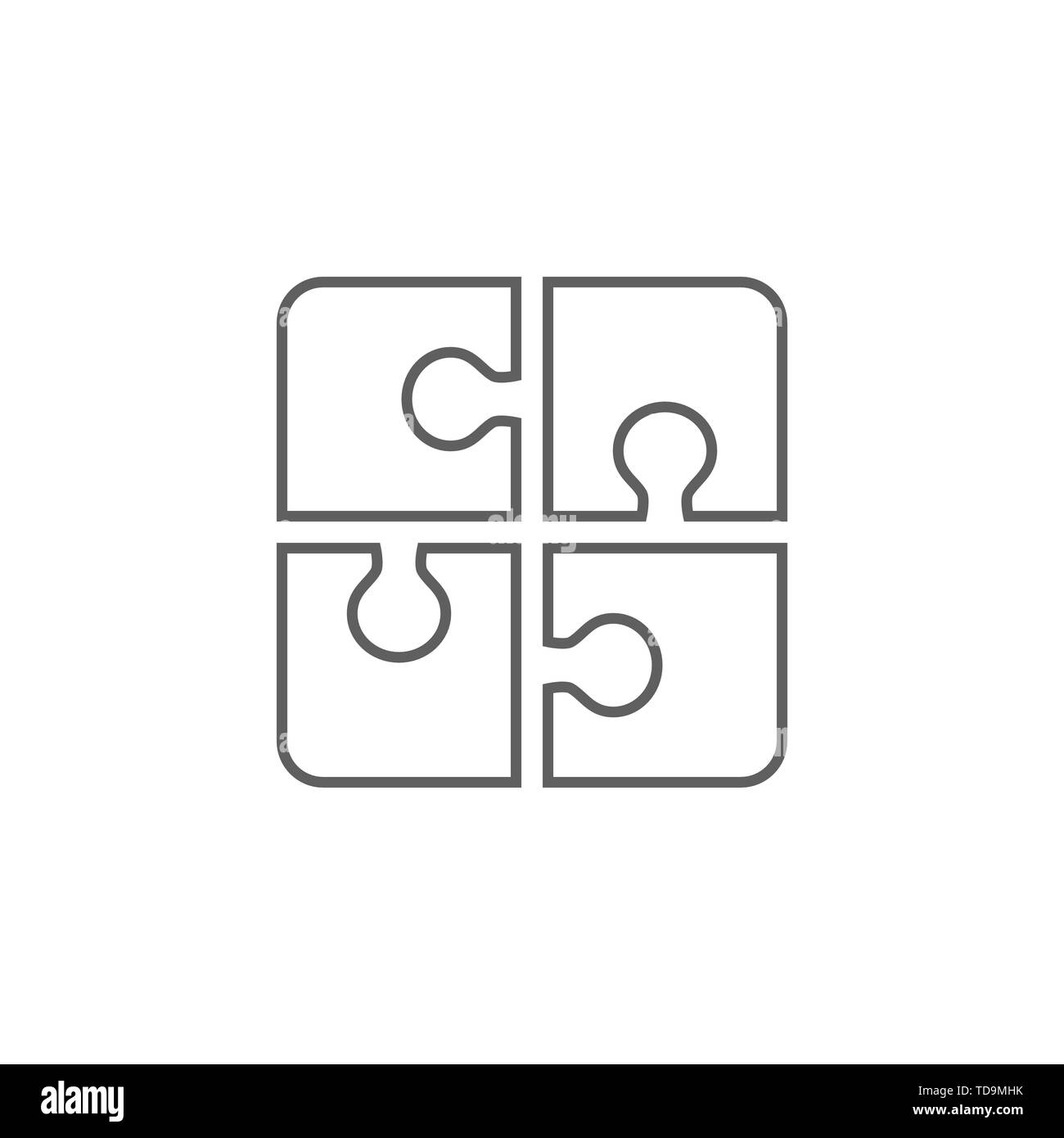 Global Solution Related Vector Thin Line Icon. Isolated on White ...