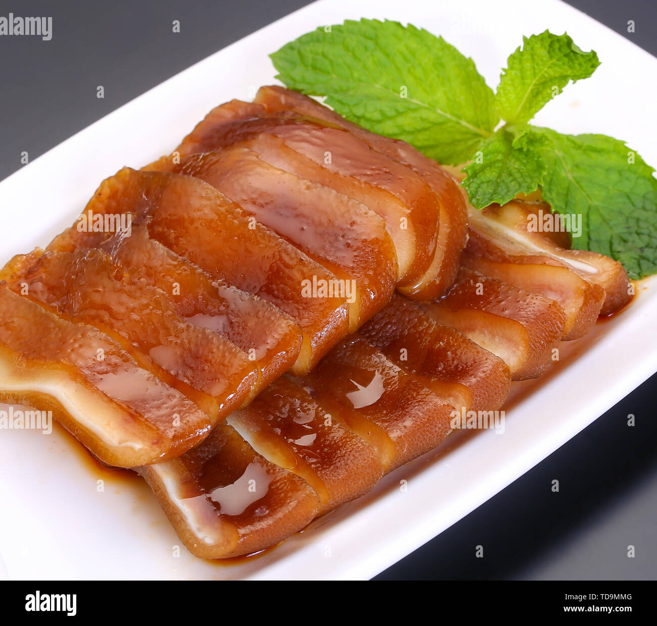 Brine pig ear Stock Photo - Alamy