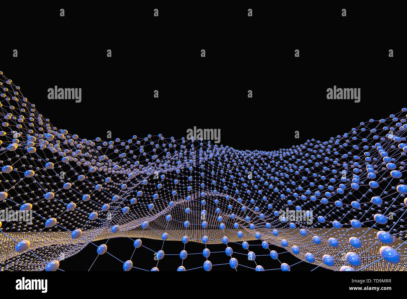 Three Dimensional Rendering Abstract Dots Variable Gradient Background 8403