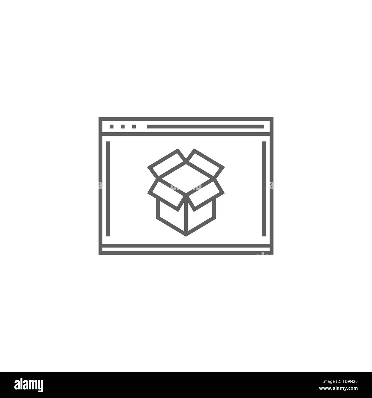 SEO Packages Line Icon Stock Vector Image & Art - Alamy