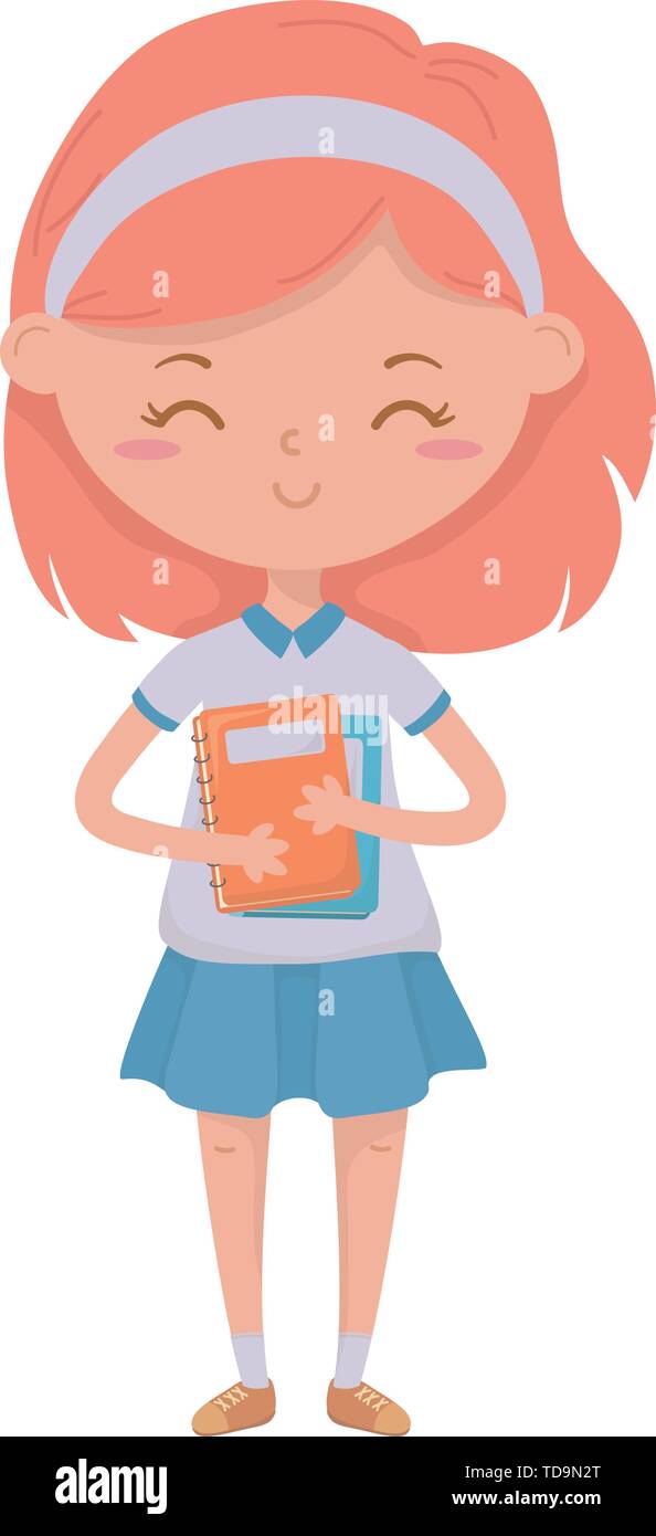 Girl kid design, School education learning knowledge study and class ...