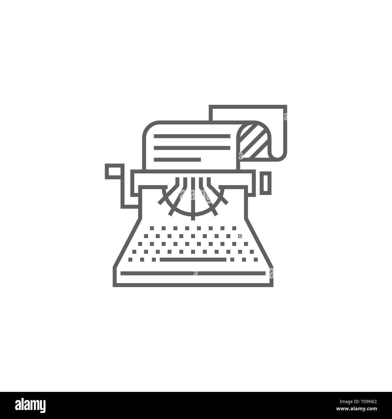 Copywriter line icon outline Stock Vector Images - Alamy