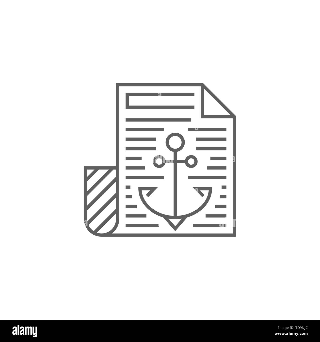 Anchor Text Icon Stock Vector Image & Art - Alamy