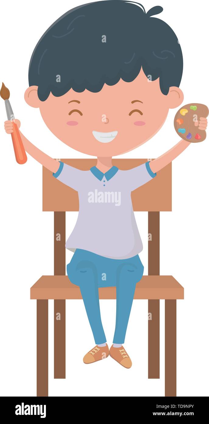 Boy kid design, School education learning knowledge study and class ...