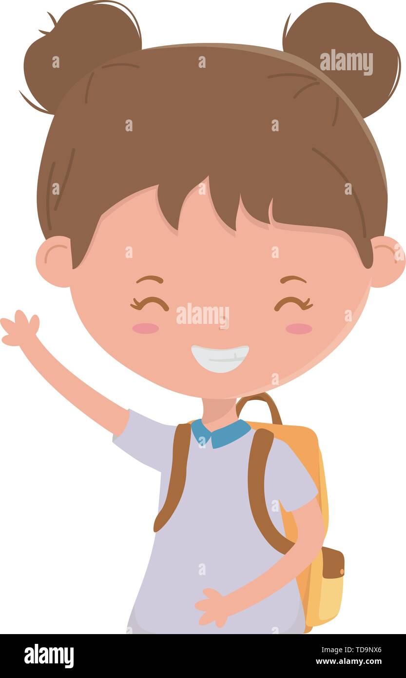Girl kid design, School education learning knowledge study and class ...
