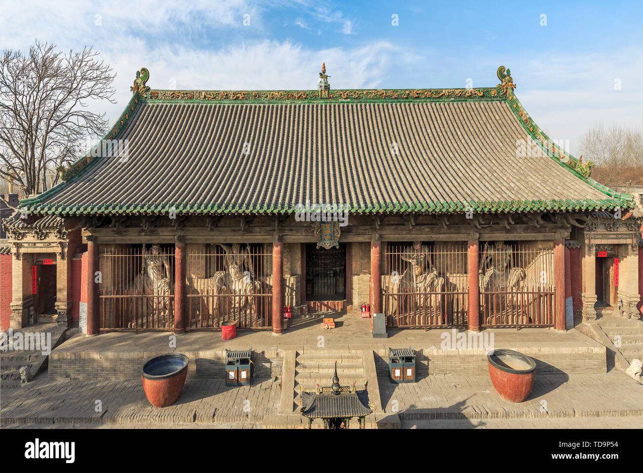 Shuanglin Temple, Pingyao, Shanxi Province Stock Photo - Alamy
