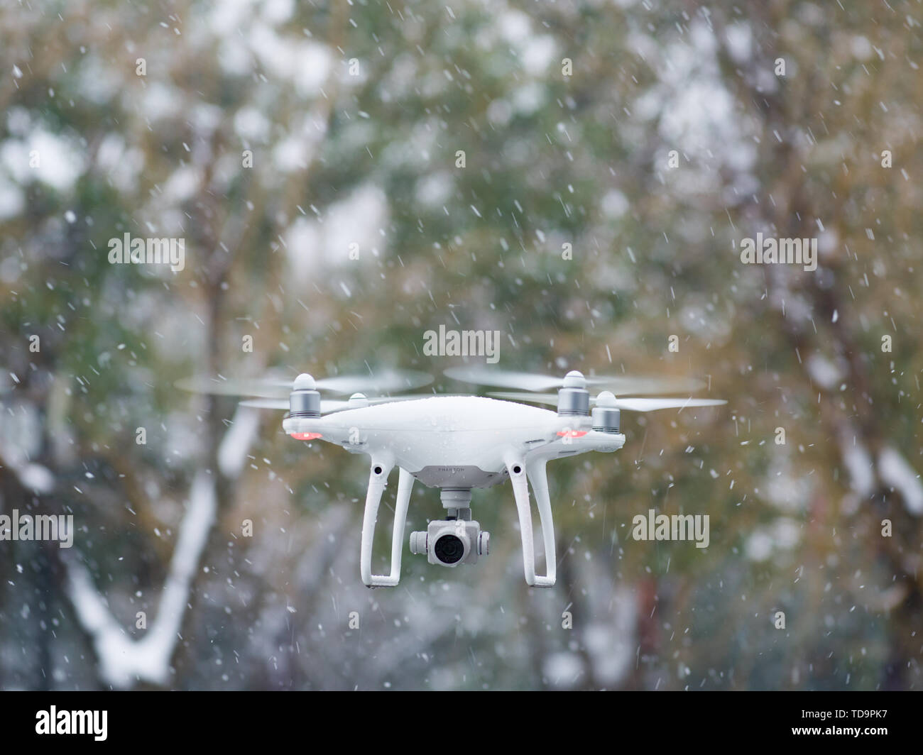 Drones in the snow Stock Photo - Alamy