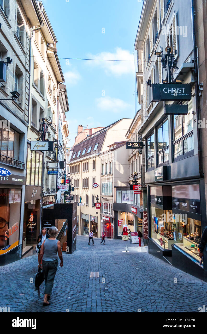 Small town, urban scenery in Europe Stock Photo - Alamy
