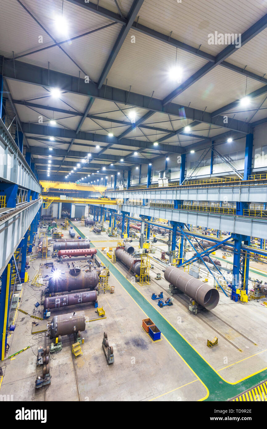 Interior of factory workshop Stock Photo - Alamy