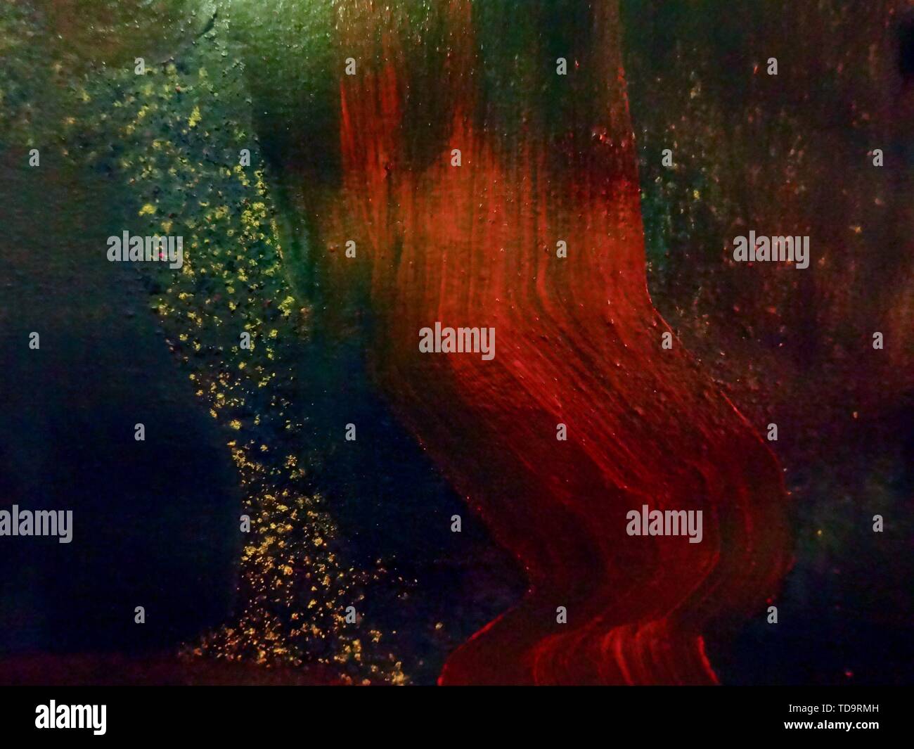 Sands flowing fire river, pigment texture background painting Stock ...