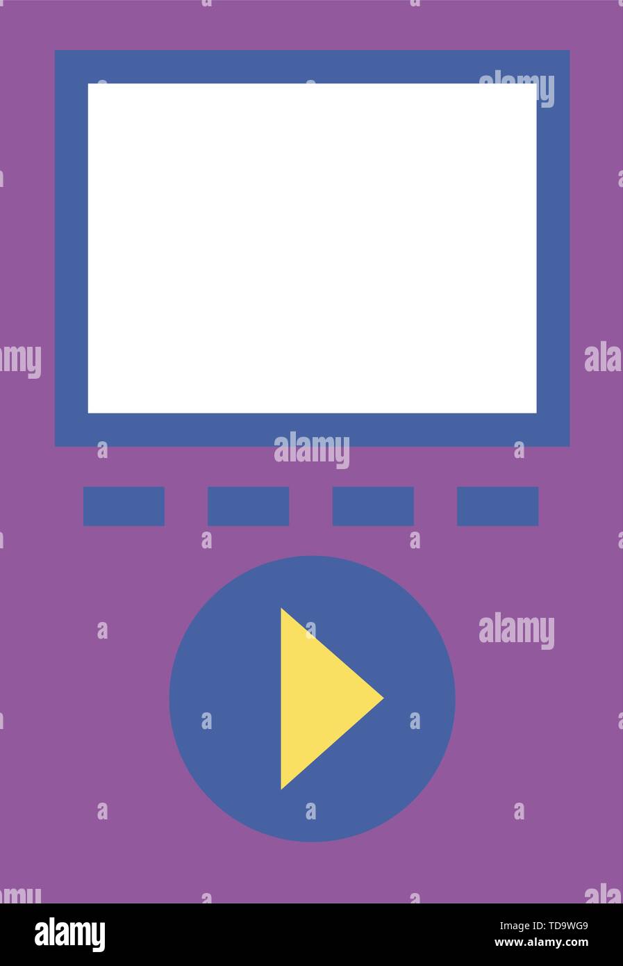 mp3 music device on white background Stock Vector Image & Art - Alamy