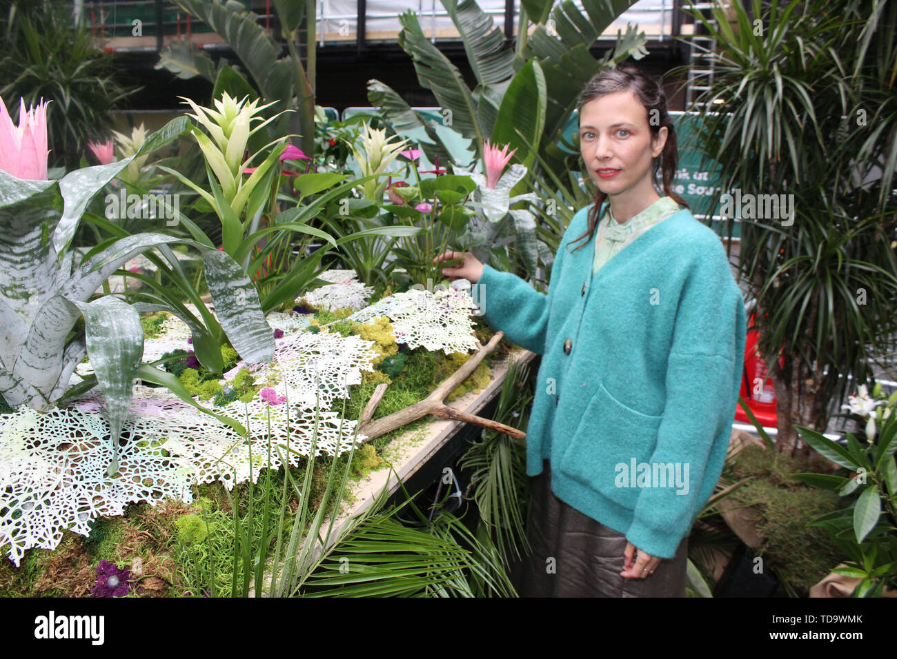 London.UK. Mileece (full name Mileece Abson) demonstrates her unique ...
