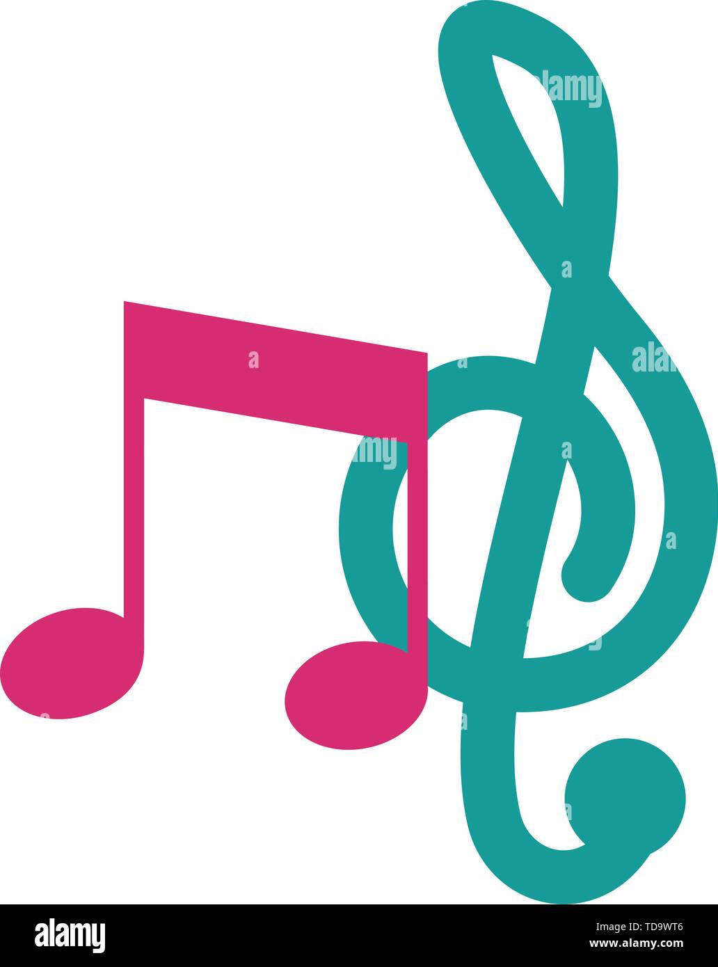 musical note on white background Stock Vector Image & Art - Alamy