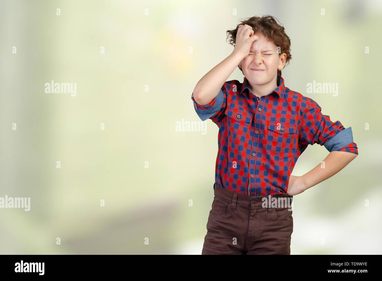 A boy who forgot something Stock Photo - Alamy