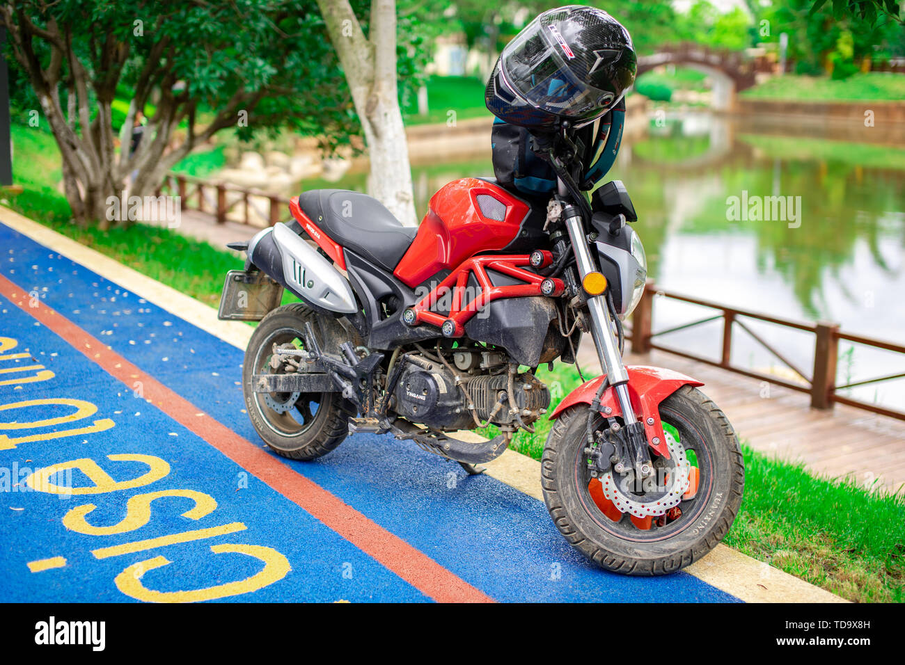 Qianjiang MINI motorcycle Stock Photo - Alamy