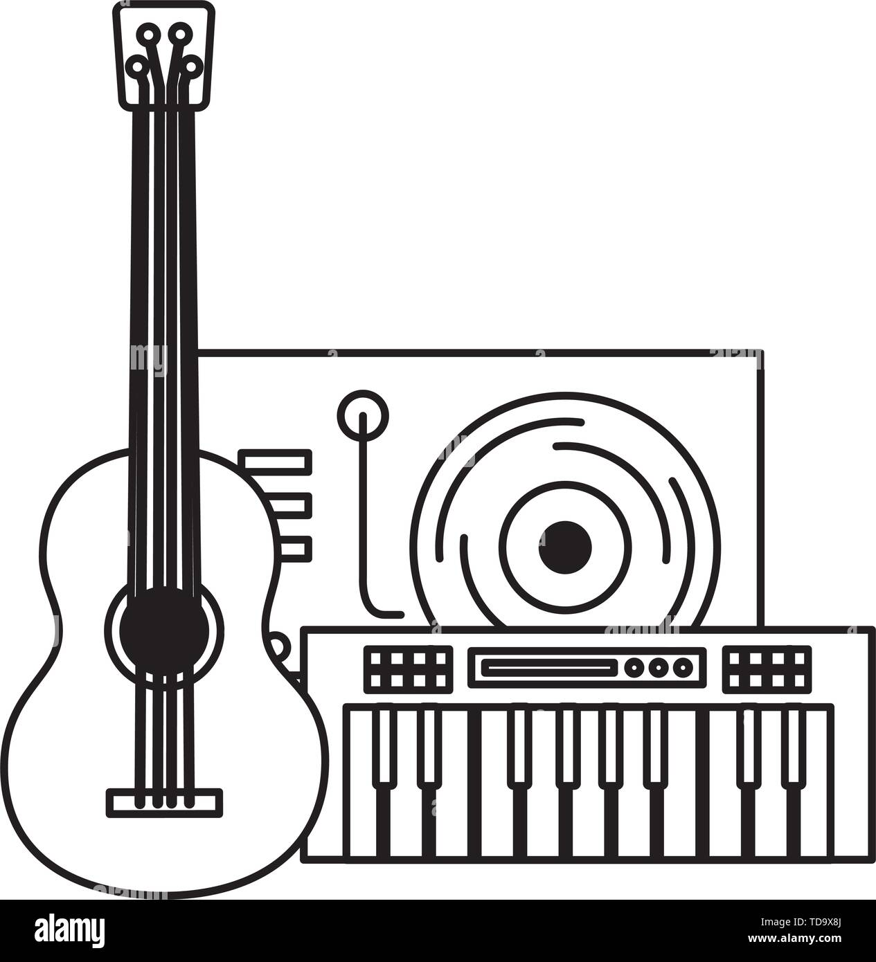 Synthesizer player Cut Out Stock Images & Pictures - Alamy